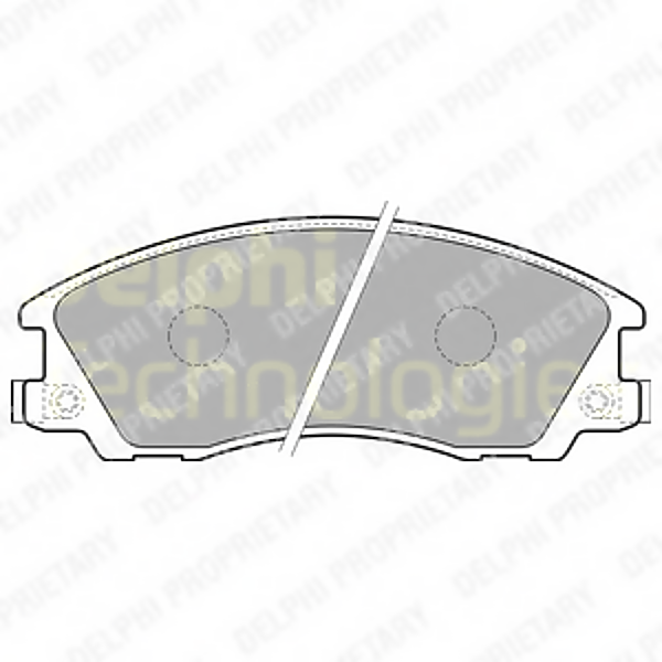 DELPHI LP1853 (58101H1A00 / 58101H1A00 / 58101H1A01) колодки тормозные дисковые terracan, terracan van, terracan
