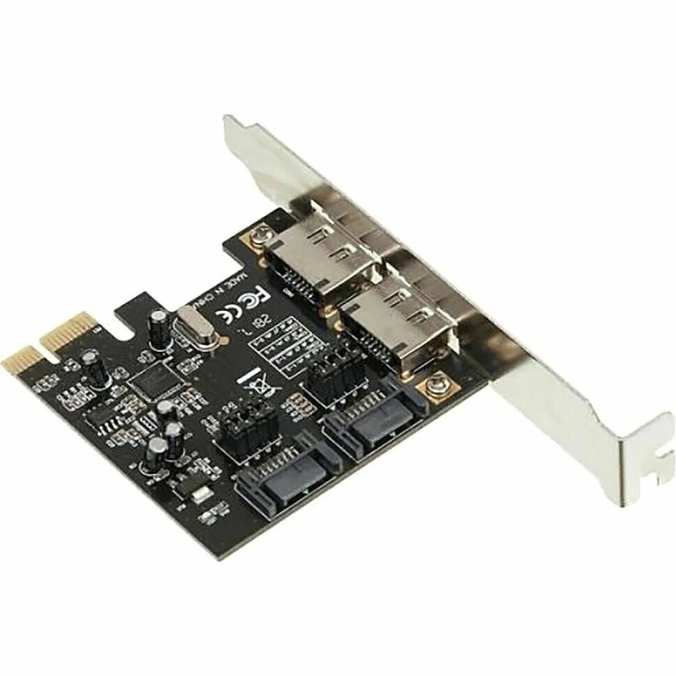 Контроллер PCI-E ASM1061 SATA III 2xE-SATA 2xSATA Ret(PCIE SATAIII 2 PORT), 2117363