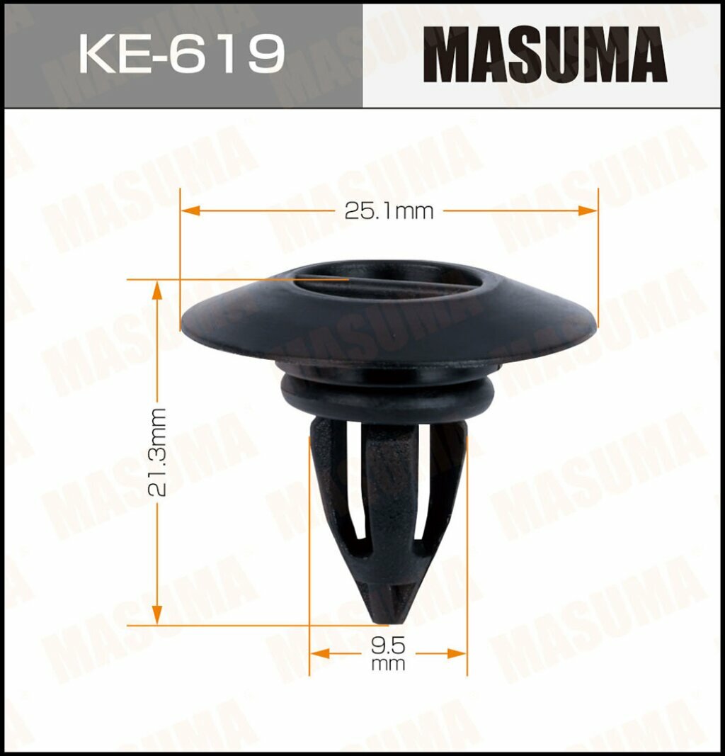 Клипса автомобильная Masuma KE-619