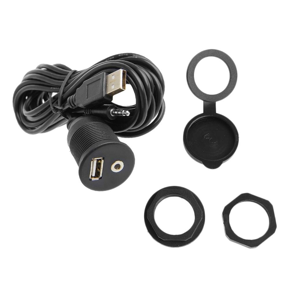USB и аудиоразъём 3,5 мм для авто, набор из трех частей