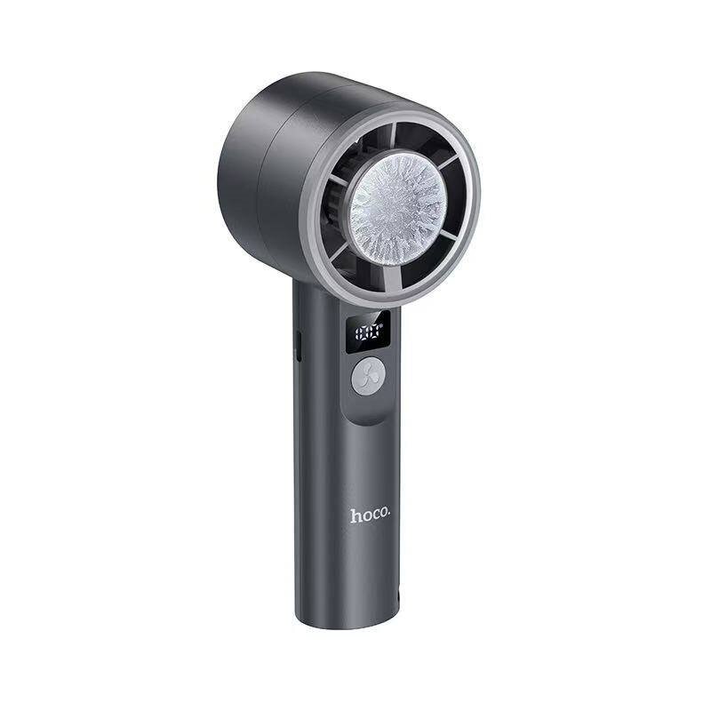 Портативный вентилятор Hoco HX612 Ice Peak Refrgerator, 2000 mAh, 5 speed, LED display, Черный