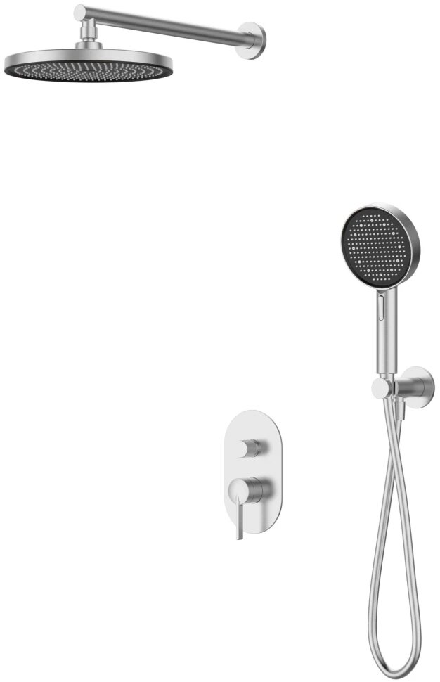 Душевой комплект Vincea TG VSFW-5TG0CH 250 мм, со смесителем, хром