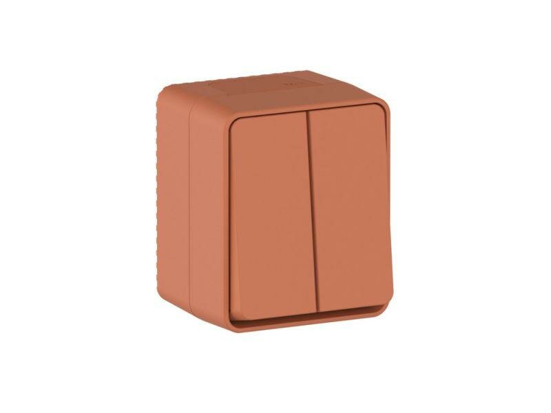 Выключатель 2-кл. ОП AtlasDesign PROFI IP54 10AX терракот. SE ATN547051