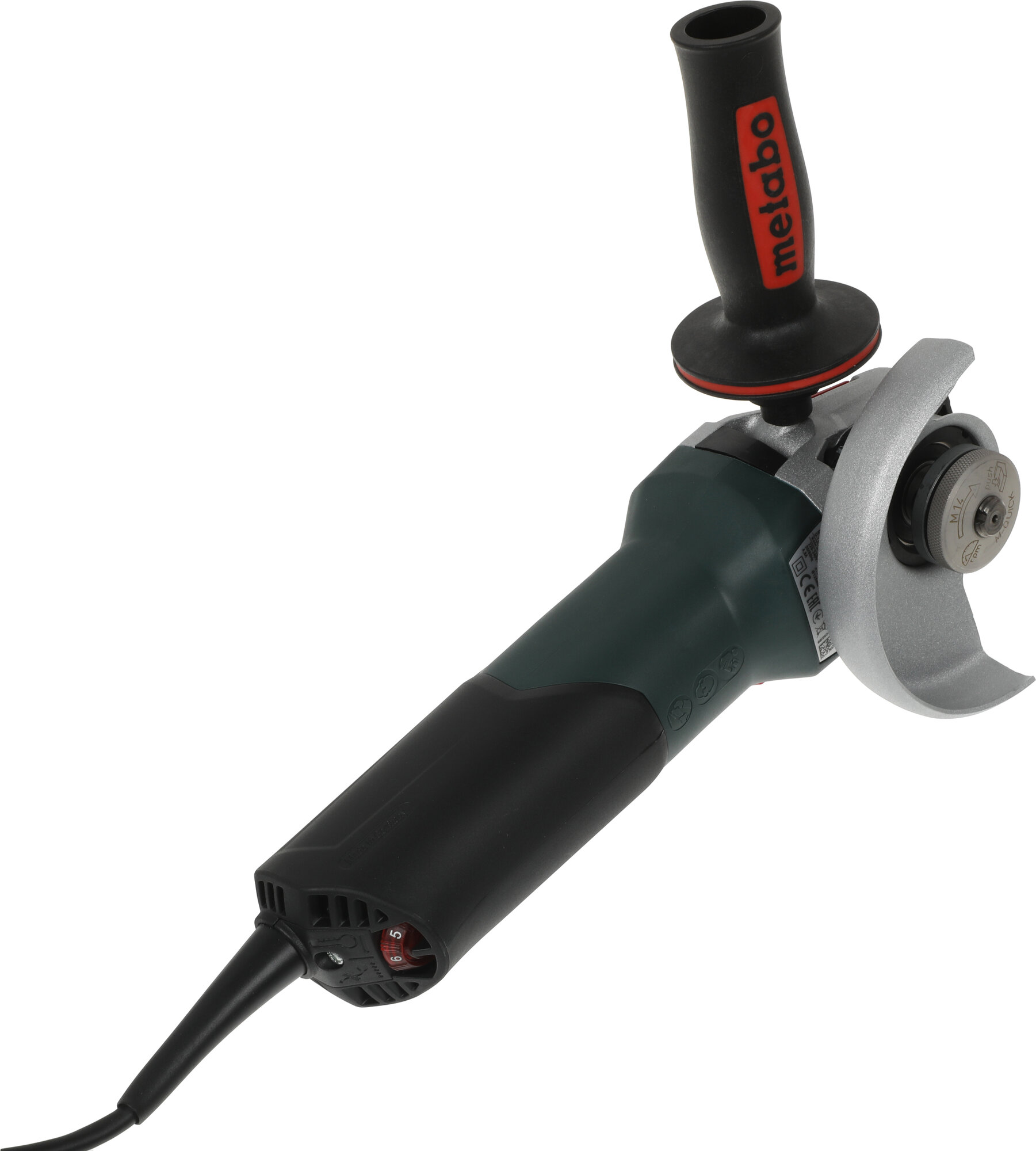 Углошлифовальная машина Metabo WEV 11-125 Quick 1100Вт 10500об/мин рез. шпин: M14 d=125мм (603625000)