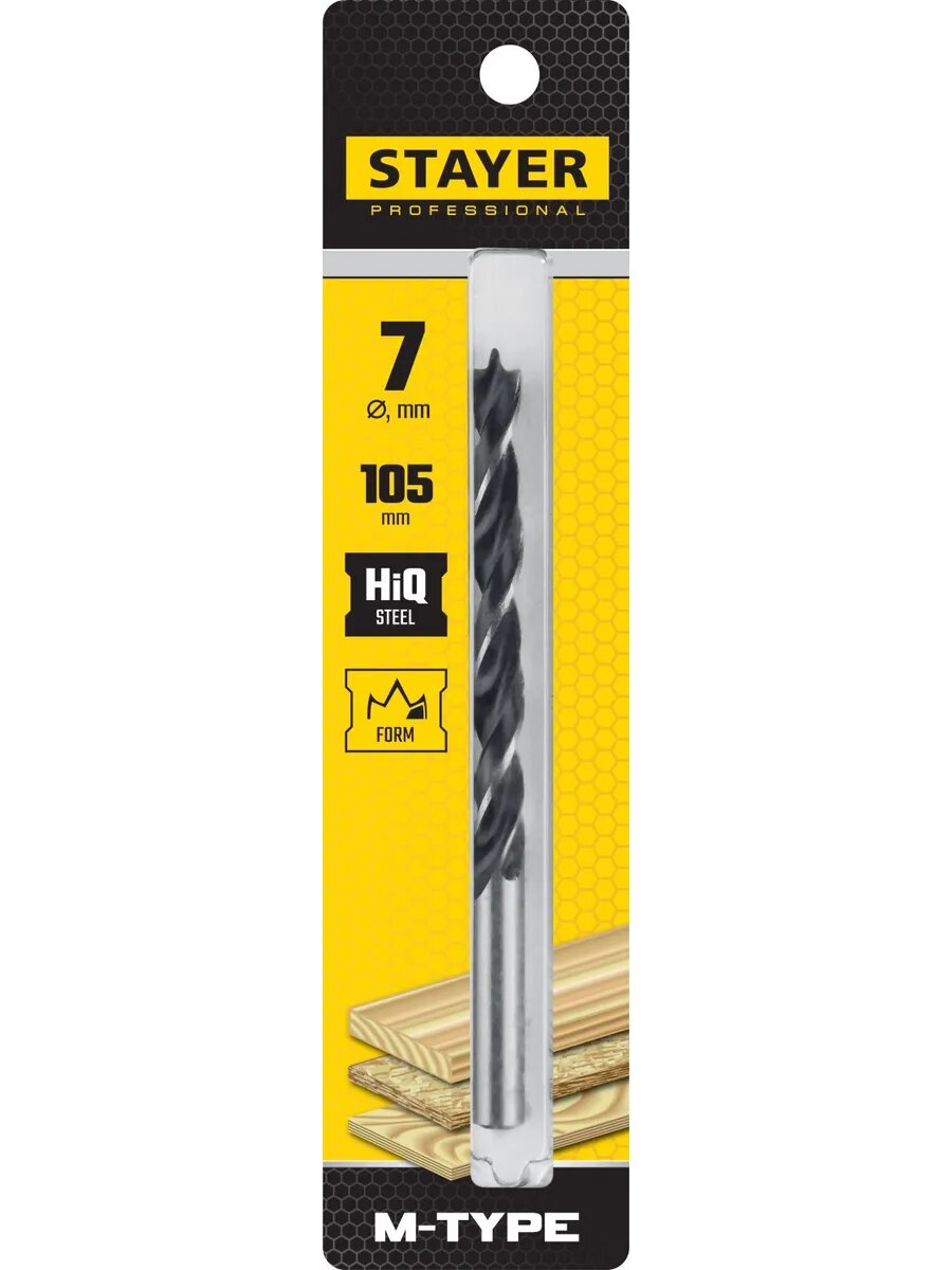 STAYER M-type, 7.0 x 105/75 мм, М-образная заточка, спи