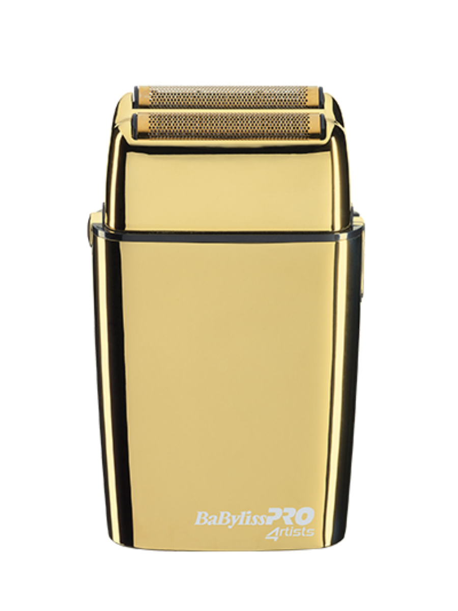 Шейвер Babyliss Pro 4artists Foilfx02, Fxfs2ge, золотистый, металлический корпус, плавающий двойной бритвенный блок
