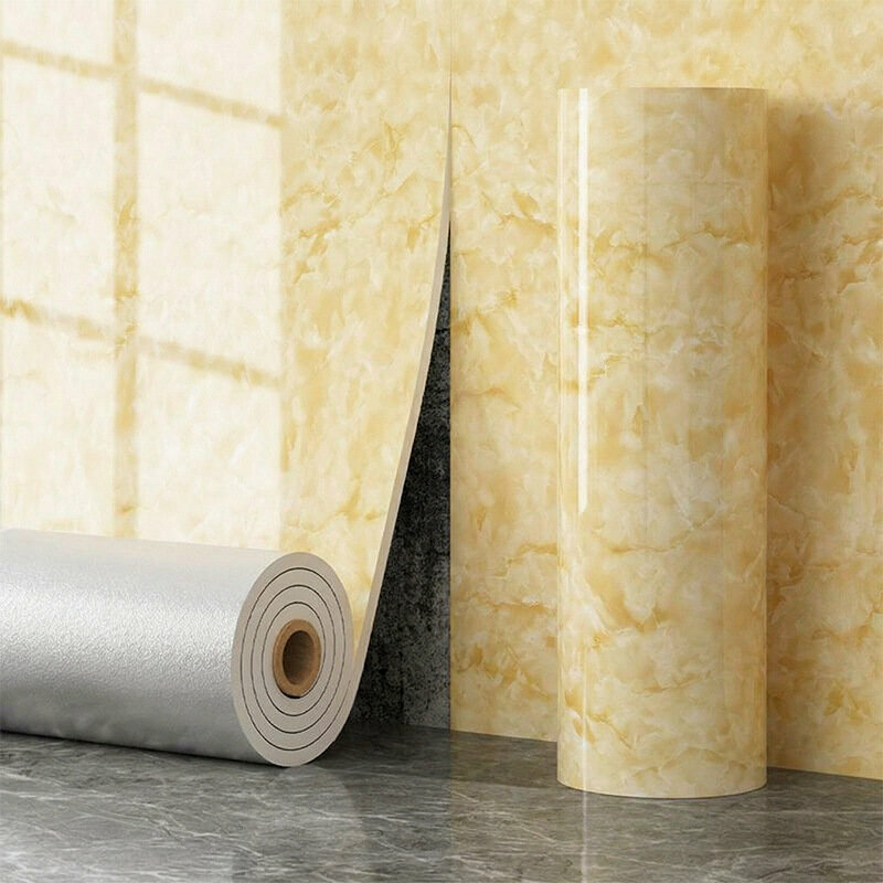 Наклейка на стену A под мрамор 3D, водонепроницаемая для ремонта, 60x300см