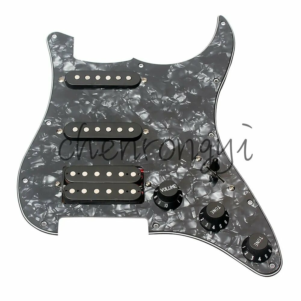 3-слойный SSH Loaded Prewired Humbucker Pickguard Pickups Set для Strat