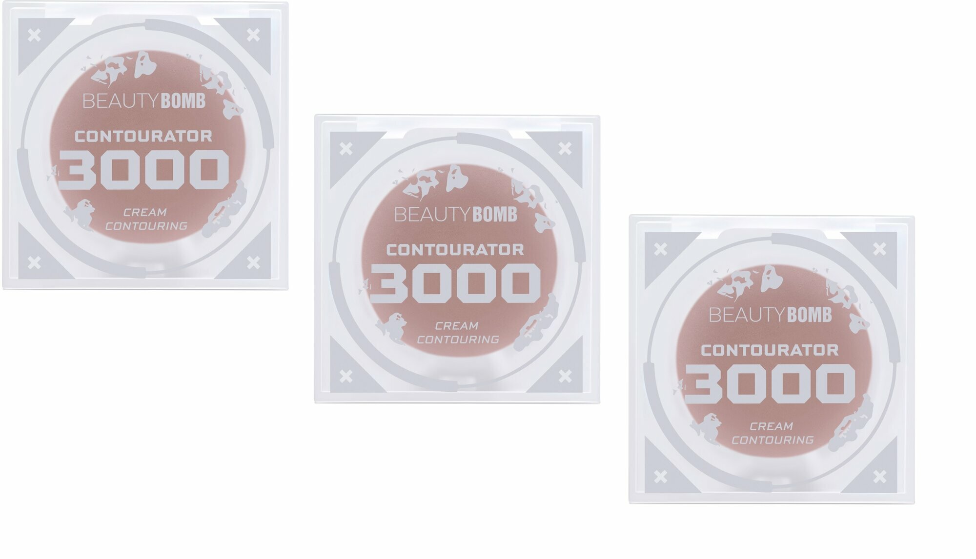 Кремовый контуринг Beauty Bomb Cream contouring «Contourator 3000» тон 01 3шт