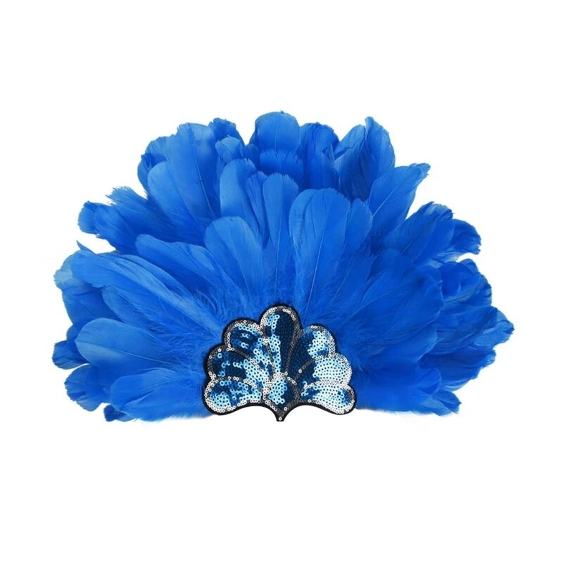 Головной убор с перьями Royal Blue