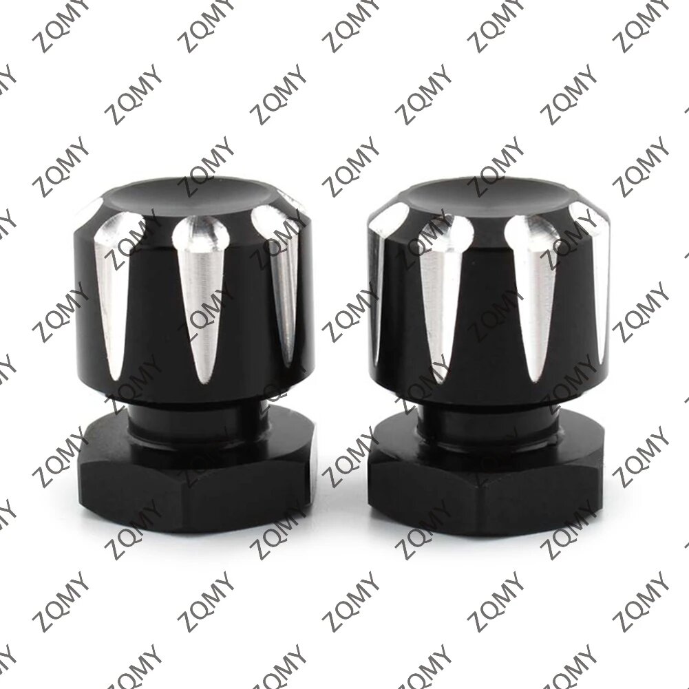 2 шт. черные гайки для мотоцикла, black silver