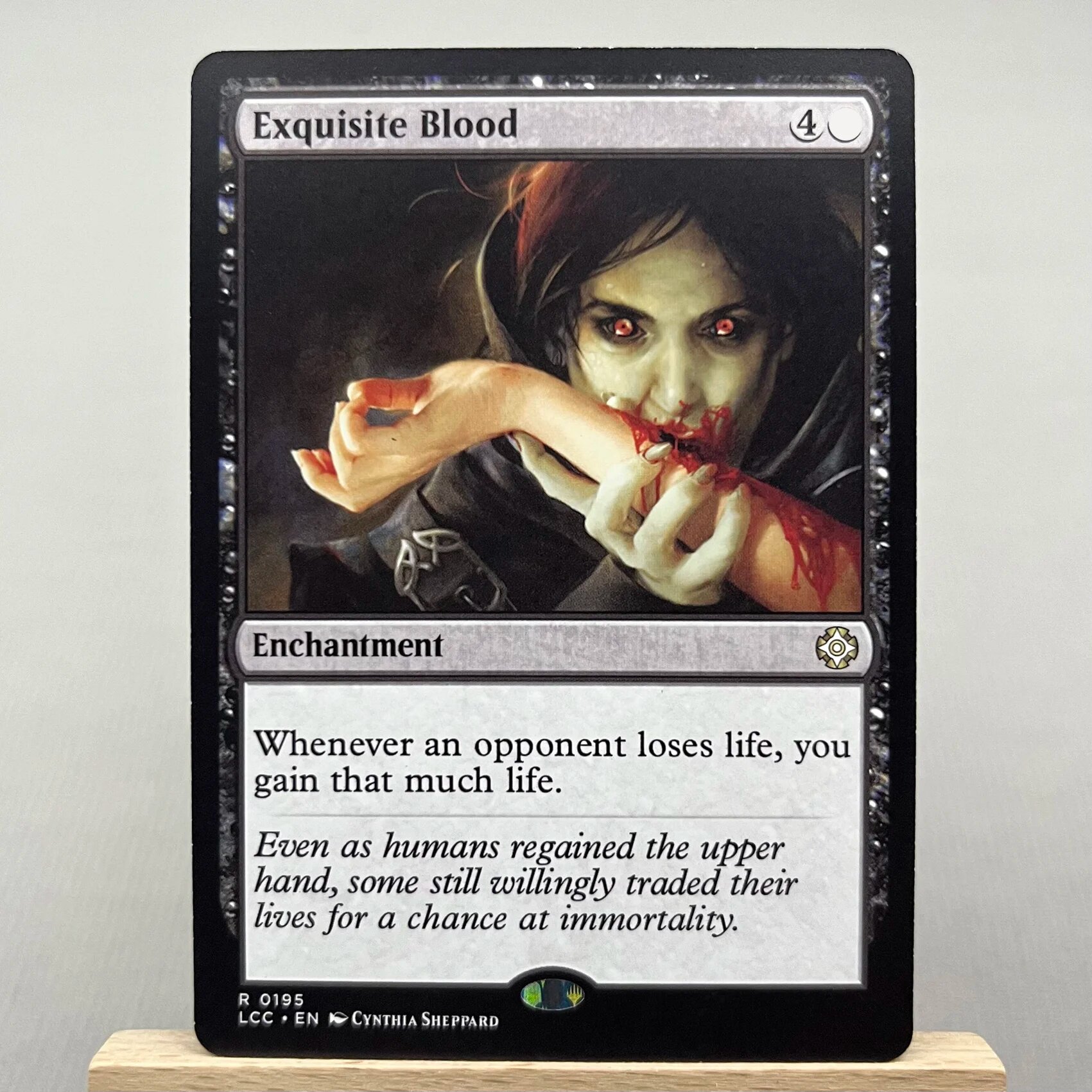 Прокси карты MTG Exquisite Blood, Черный, 195 LCC