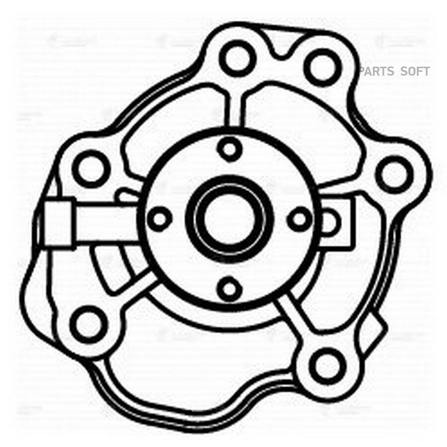 LUZAR LWP 2408 Насос водяной для а/м Suzuki Swift (10-)/Splash (08-) 1.2i [K12B] (LWP 2408)