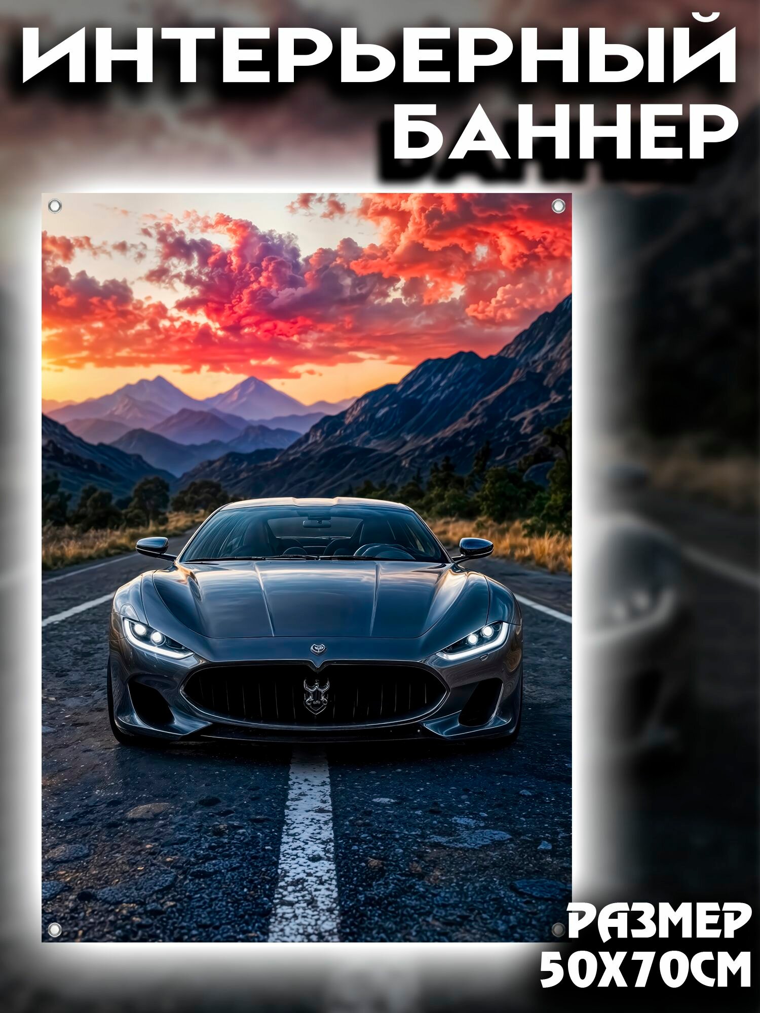 Баннер интерьерный на стену постер 50х70