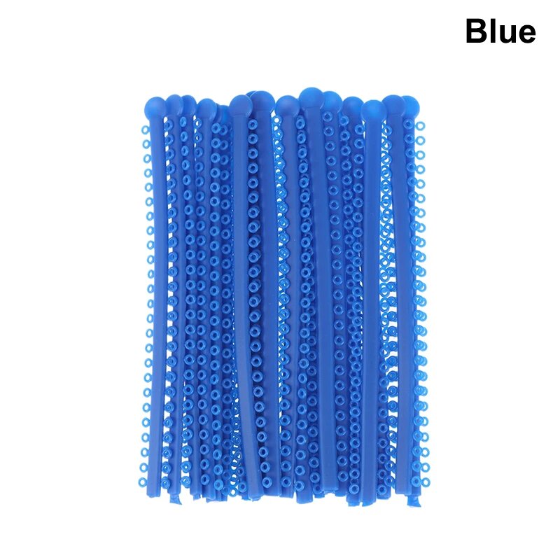 Эластичные лигатуры для брекетов Blue, 20 шт