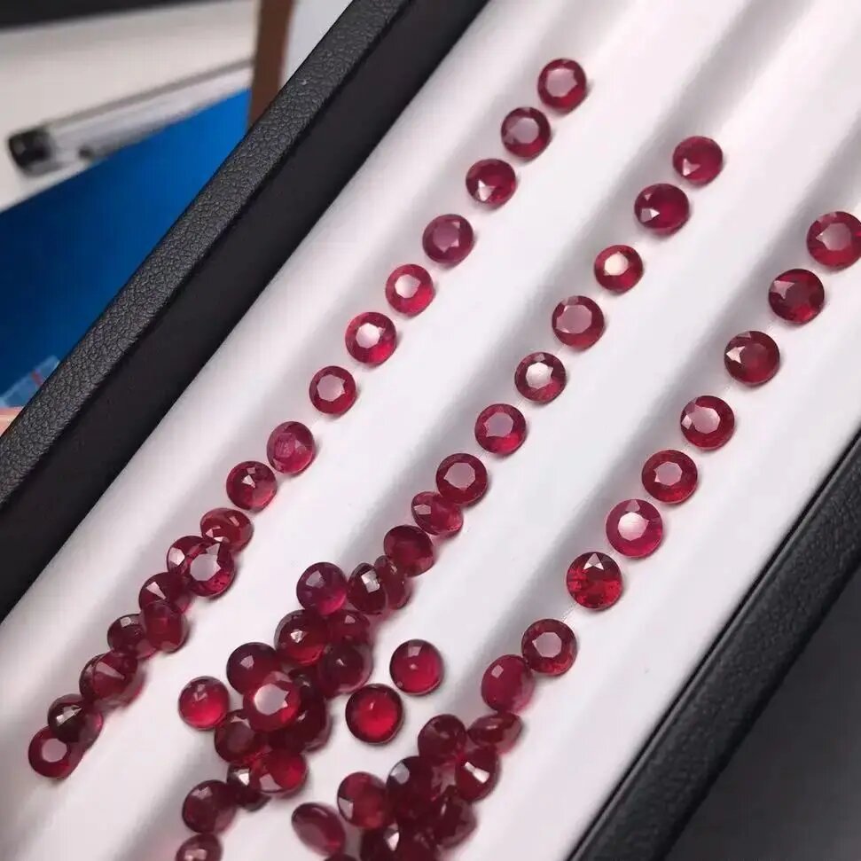 Кабошон рубин ПANGEM 3мм 4мм 5мм 4mm 5pcs