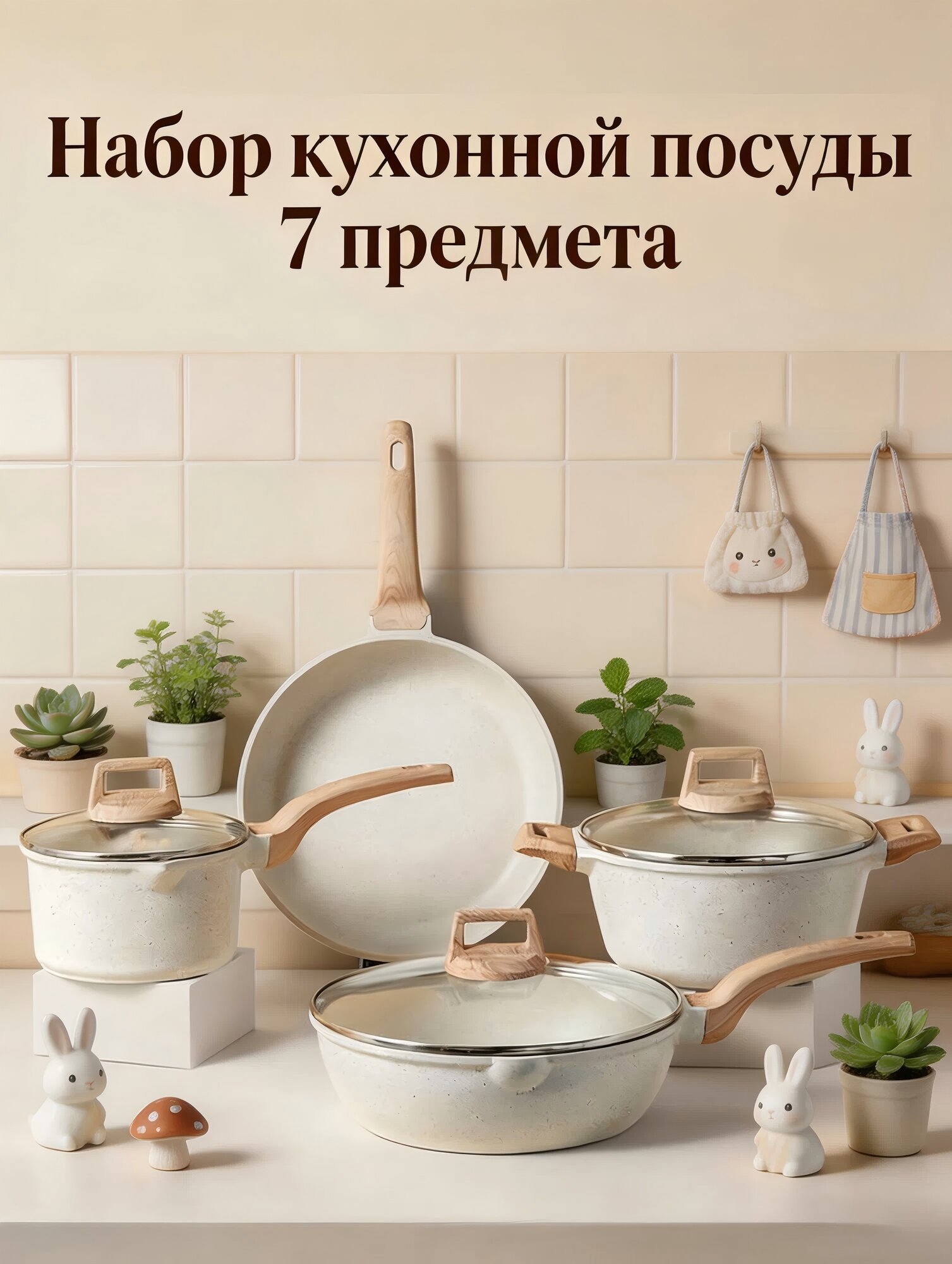 Большой палец Набор посуды для приготовления "набор посуды для приготовления с крышками", 12 предм.
