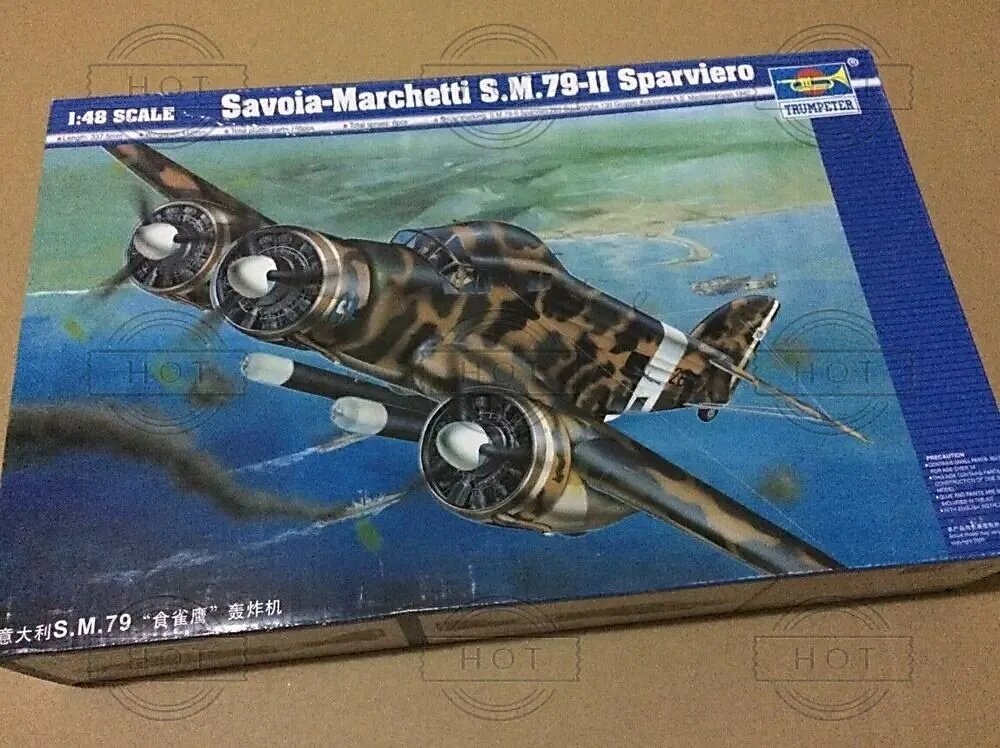 Trumpeter 1/48 02817 Савойя-Маркетти S. M.79-II Самолеты