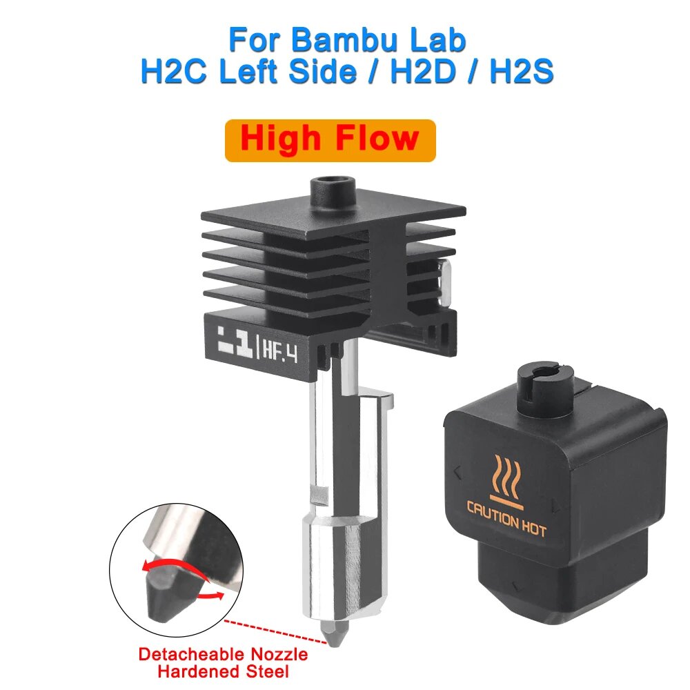 Hotend комплект Bambu Lab H2C/H2D/H2S 0,4 мм 2 PCS, HF Hotend A