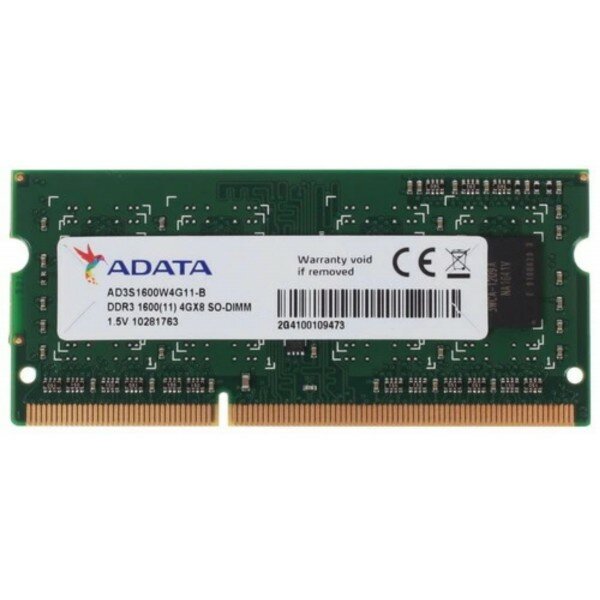 Оперативная память БУ SO-DIMM DDR3L 04GB ADATA AD3S1600W4G11-B