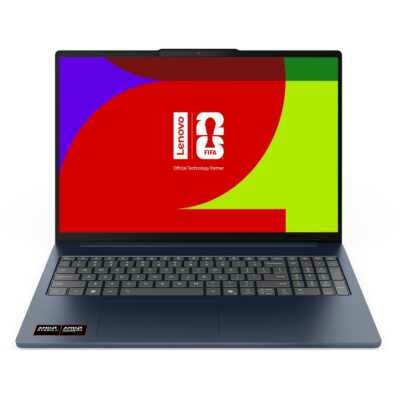Ноутбук IdeaPad Slim 5 16AGP11 83S2000MRK AMD Ryzen AI 7 445, 2.0 GHz - 4.6 GHz, 32768 Mb, 16" WUXGA 1920x1200, 1000 Gb SSD, AMD Radeon 840M, No OS, синий, 1.69 кг, 83S2000MRK