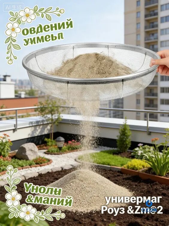 Сито садовое,42х42х7см