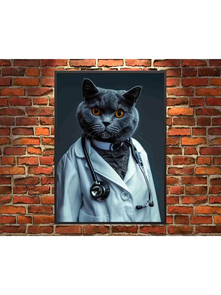 Кошачий доктор из Шартре 4, Плакат 30x42см