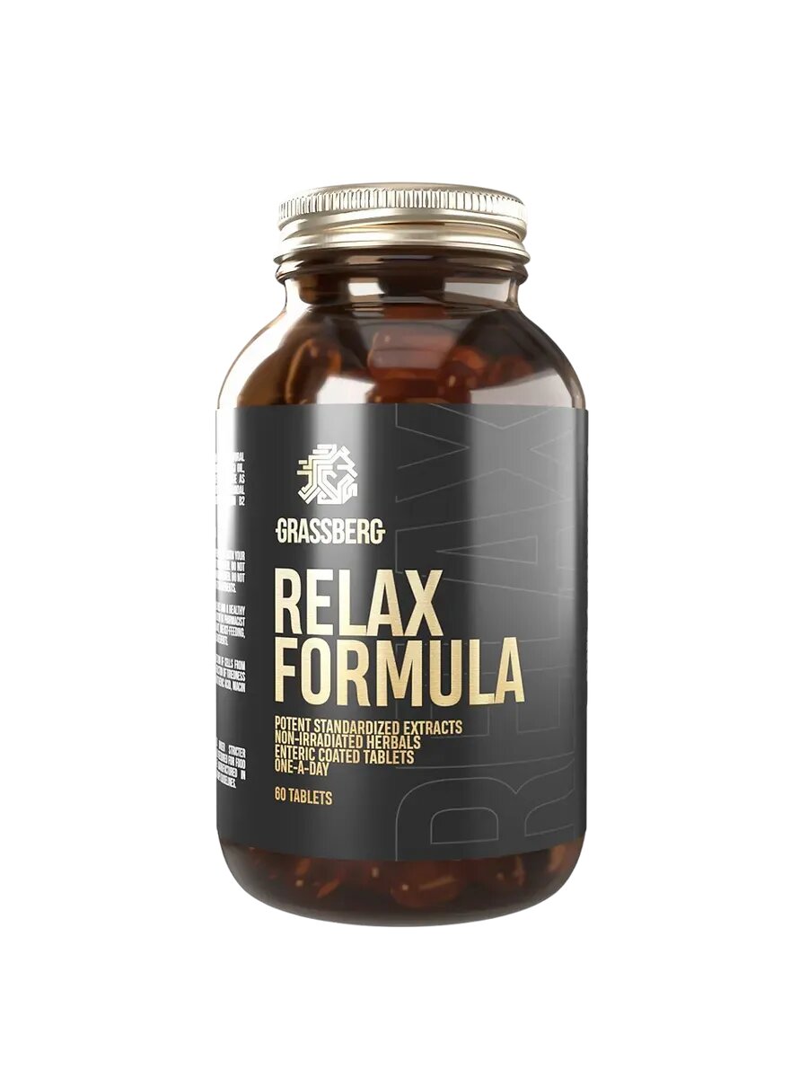 Грассберг Релакс Формула/Grassberg Relax Formula таблетки массой 600 мг 60 шт