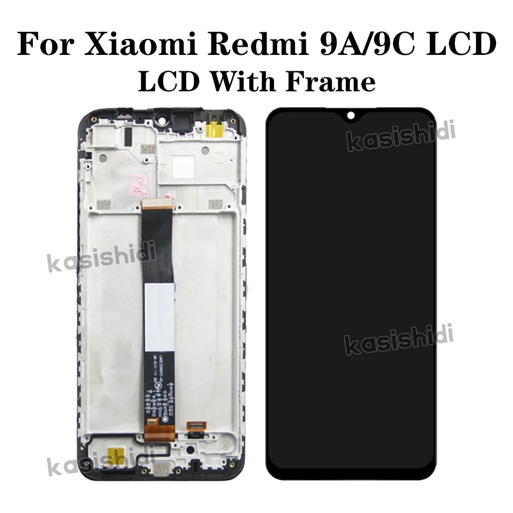 ЖК-дисплей для Xiaomi Redmi 9/9A/9C, ЖК-дисплей, сенсорный экран с рамкой для 9A 9C LCD With Fra