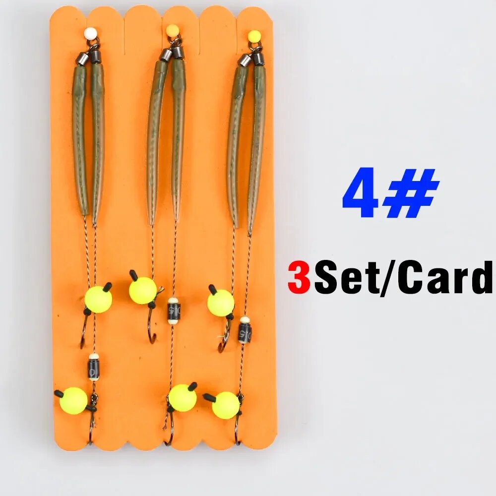 MNFT Рыболовные снасти для карпа 3 комплекта Size 4