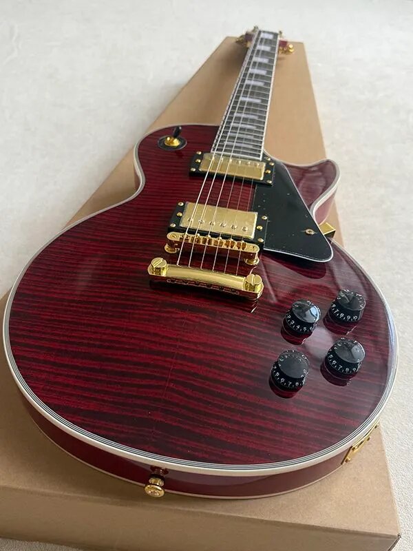 GLAT Электрогитара Les Paul 6-струнная, корпус Махагони