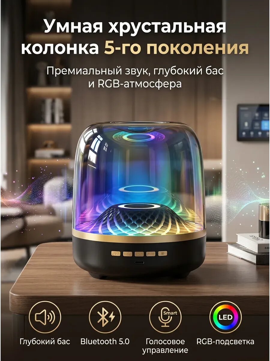Умная колонка Капсула Мини с Марусей MRC02GY, серый