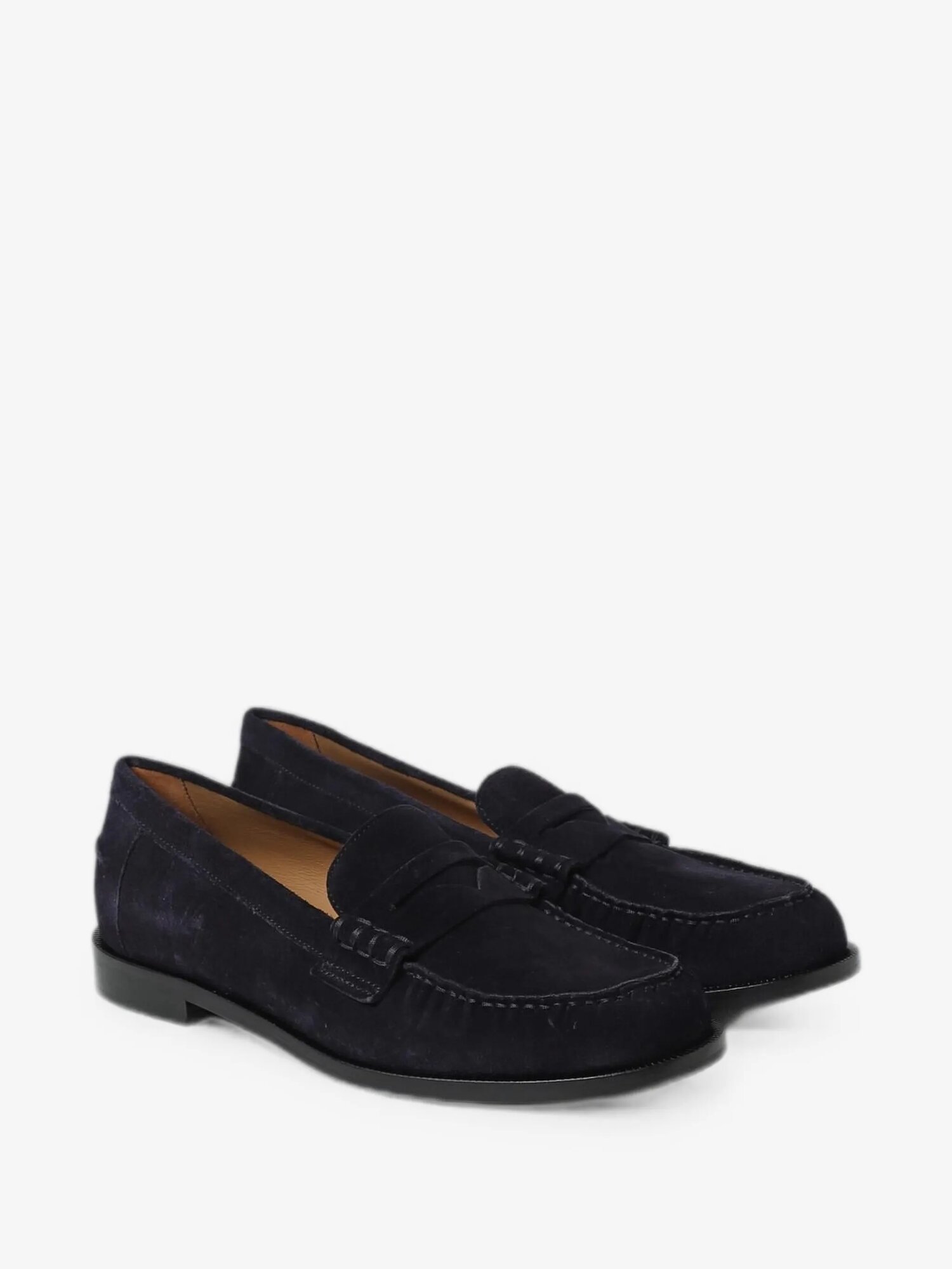 Лоферы EMPORIO ARMANI Suede penny loafers, размер 6, blue — фото 1