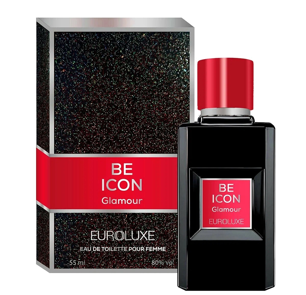Женская туалетная вода Би Айкон Гламур Евролюкс 55 мл - Euroluxe Be Icon Glamour