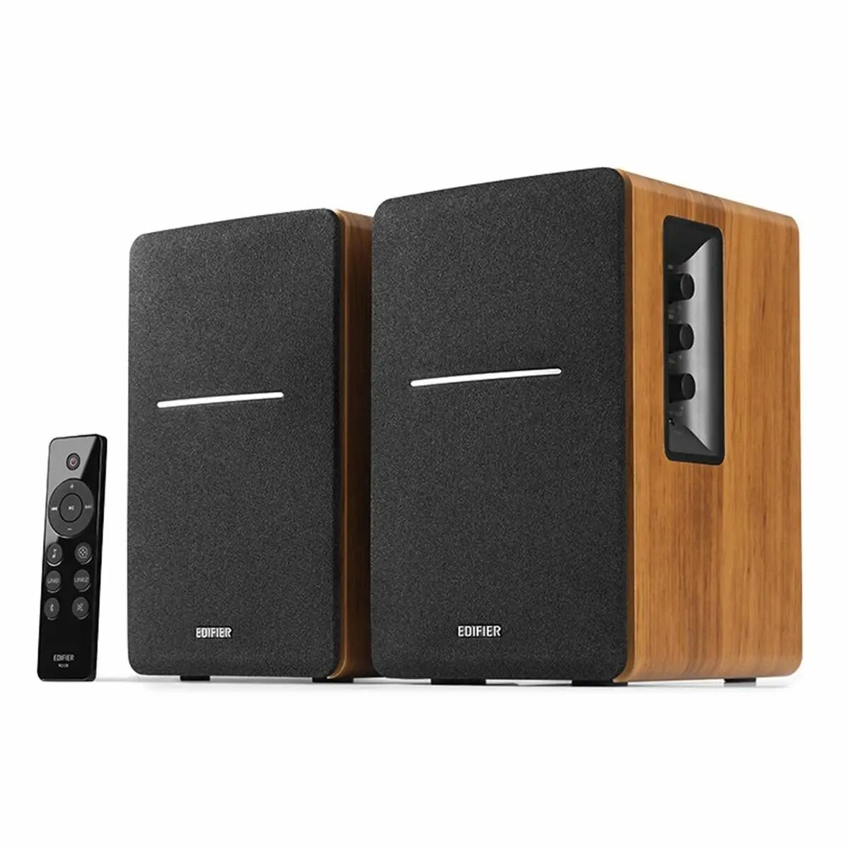 Акустическая система Edifier R1200BT, активные колонки, деревянный корпус, Bluetooth 5.3, 42 Вт, пульт ДУ-