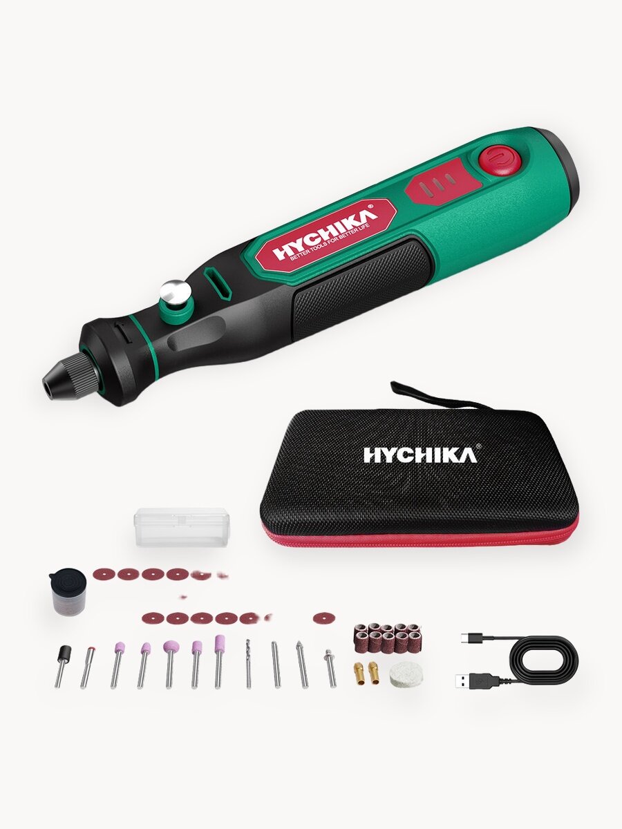 HYCHIKA 3,6 В беспроводной электрический Гравер подходит для полировки, шлифования, бурения и другой работы