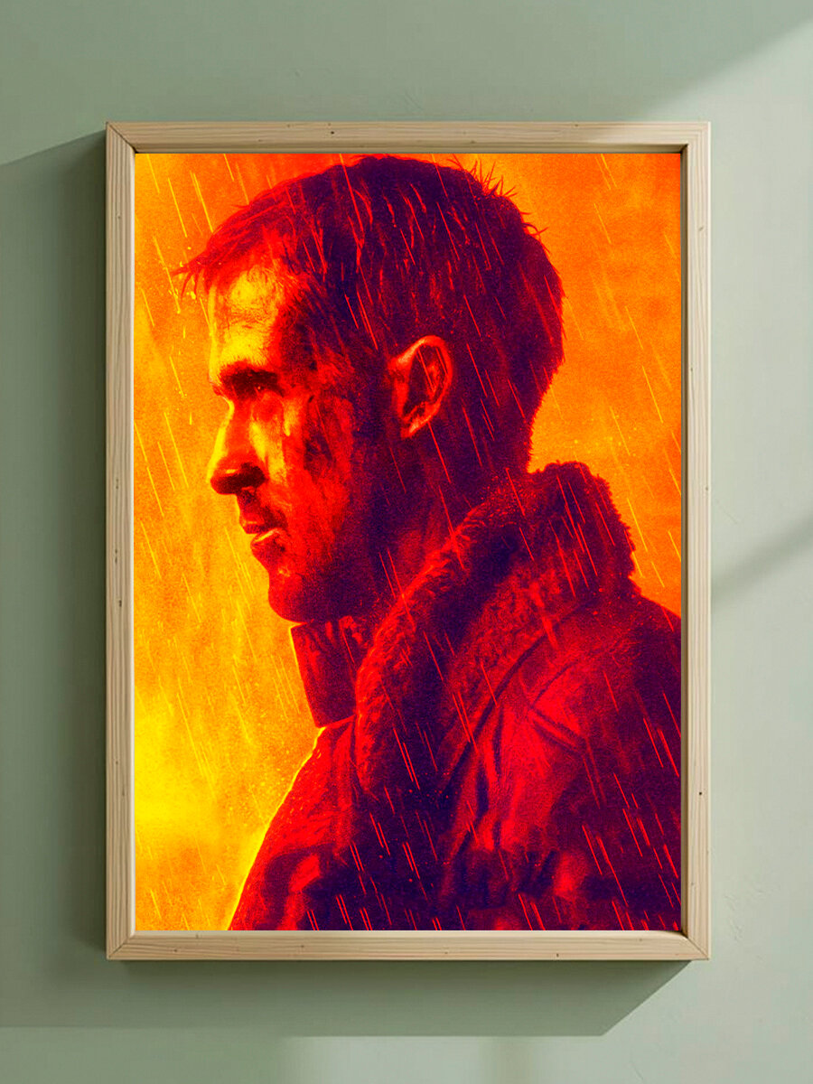 Постер, плакат на стену "Кей - Бегущий по лезвию 2049 / Blade Runner 2049" 42 см х 29,7 см (А3), Без Рамы