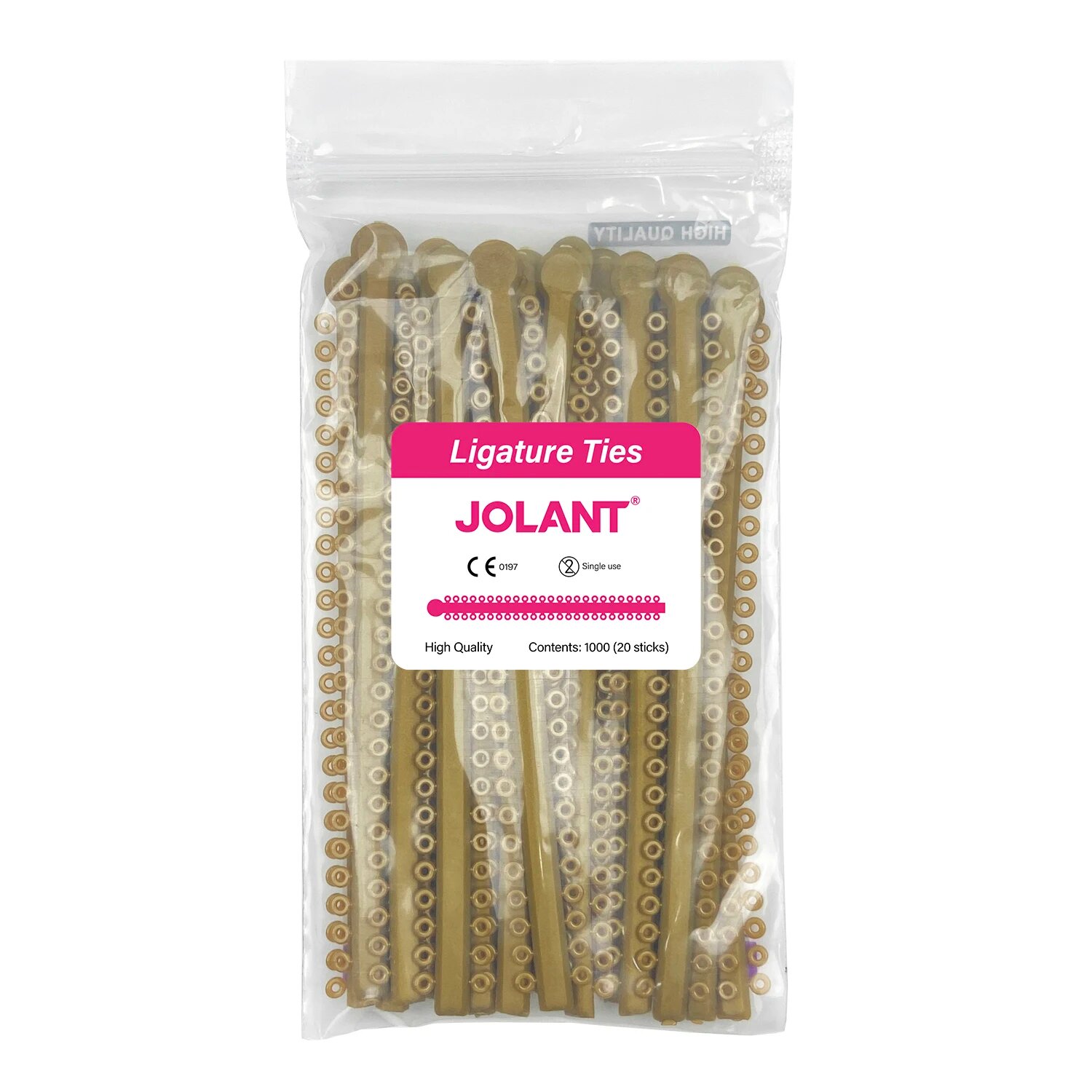 Стоматологические лигатурные завязки JOLANT, Brown, No.06