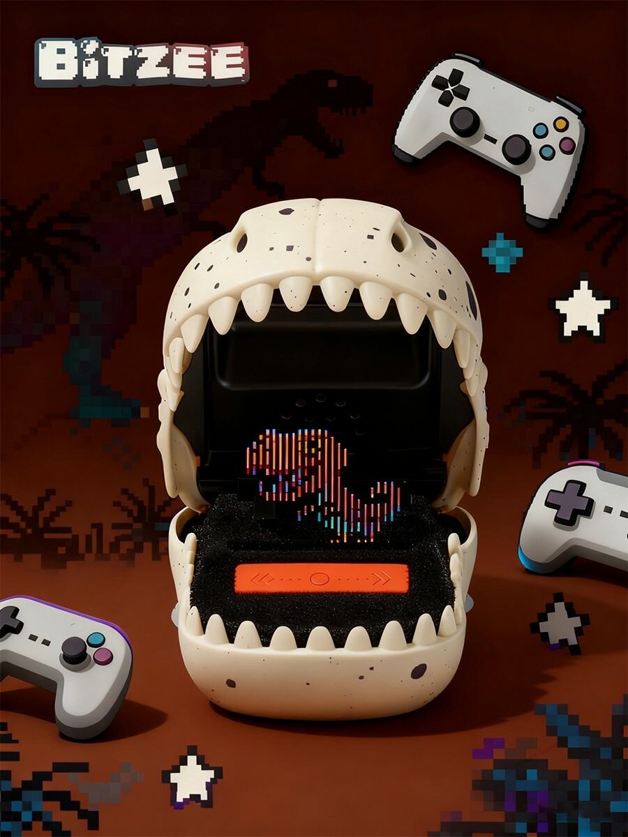 Битзи. Интерактивная электронная игрушка тамагочи в кейсе Jurassic World Bitzee
