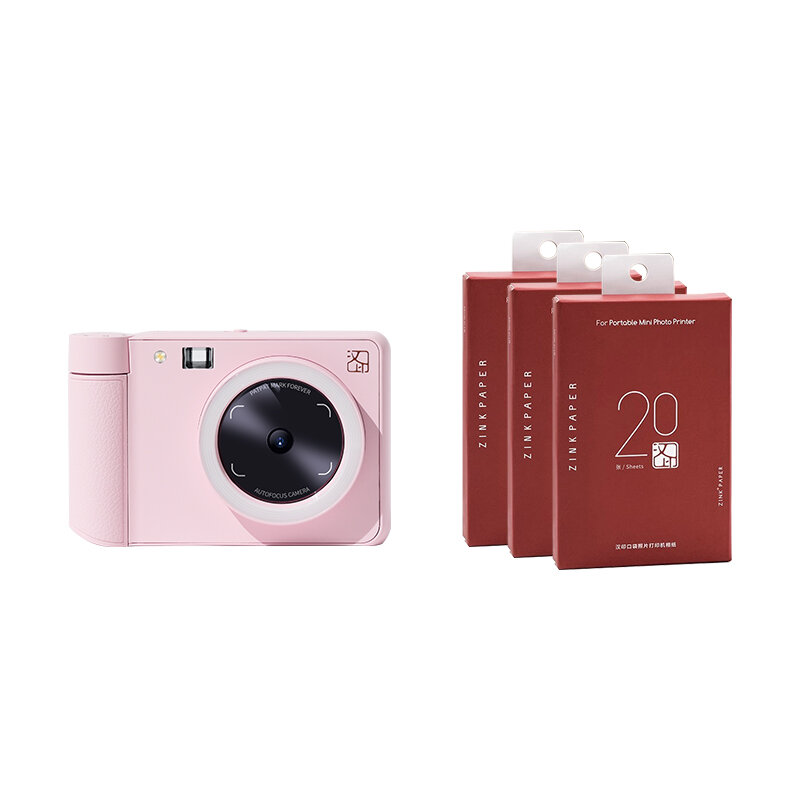 Фотоаппарат мгновенной печати HPRT Polaroid Z1, оттенок Scarlet Cherry Blossom Powder, POIZON Exclusive