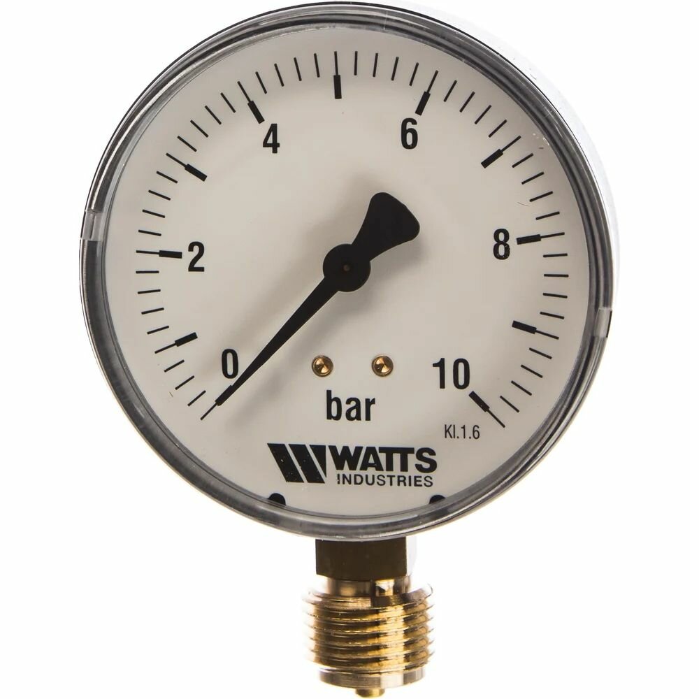 Манометр Watts F+R200 радиальный 0-10bar, корпус 80mm 10007793