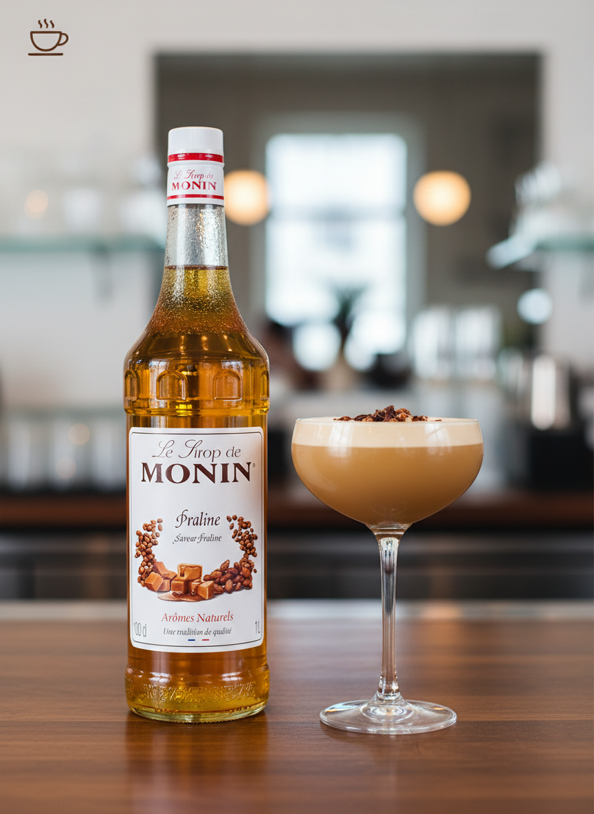 Сироп MONIN "Пралине", 1 л, натуральный, без ГМО, для вегетарианцев