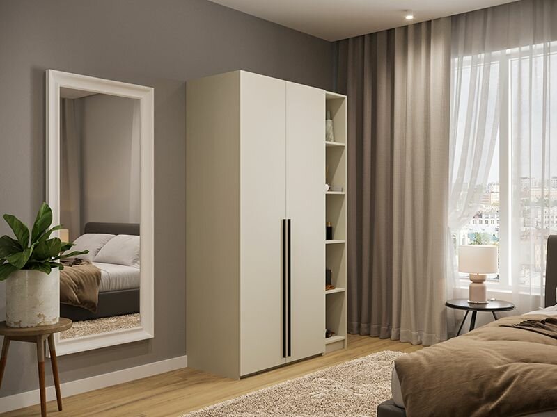 Шкаф распашной для одежды "Лорена Пакс 14" 110хх200х52 Кашемир