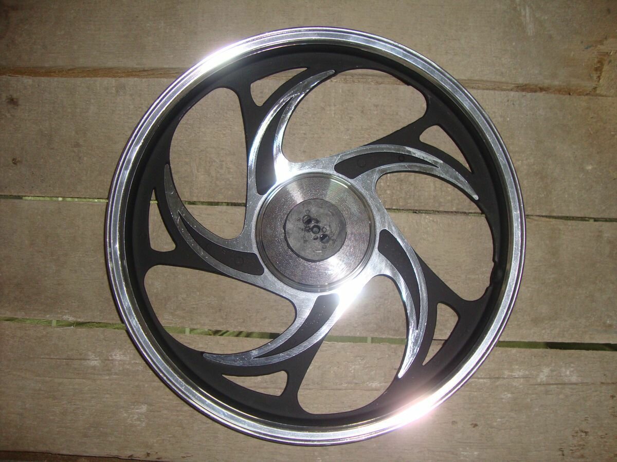 Обод Delta, Zodiak, Alfa, ОВ-70 1,40-17 литой передний 17" ТИП3(черный) подшипник 6300-RS(под ось d10)