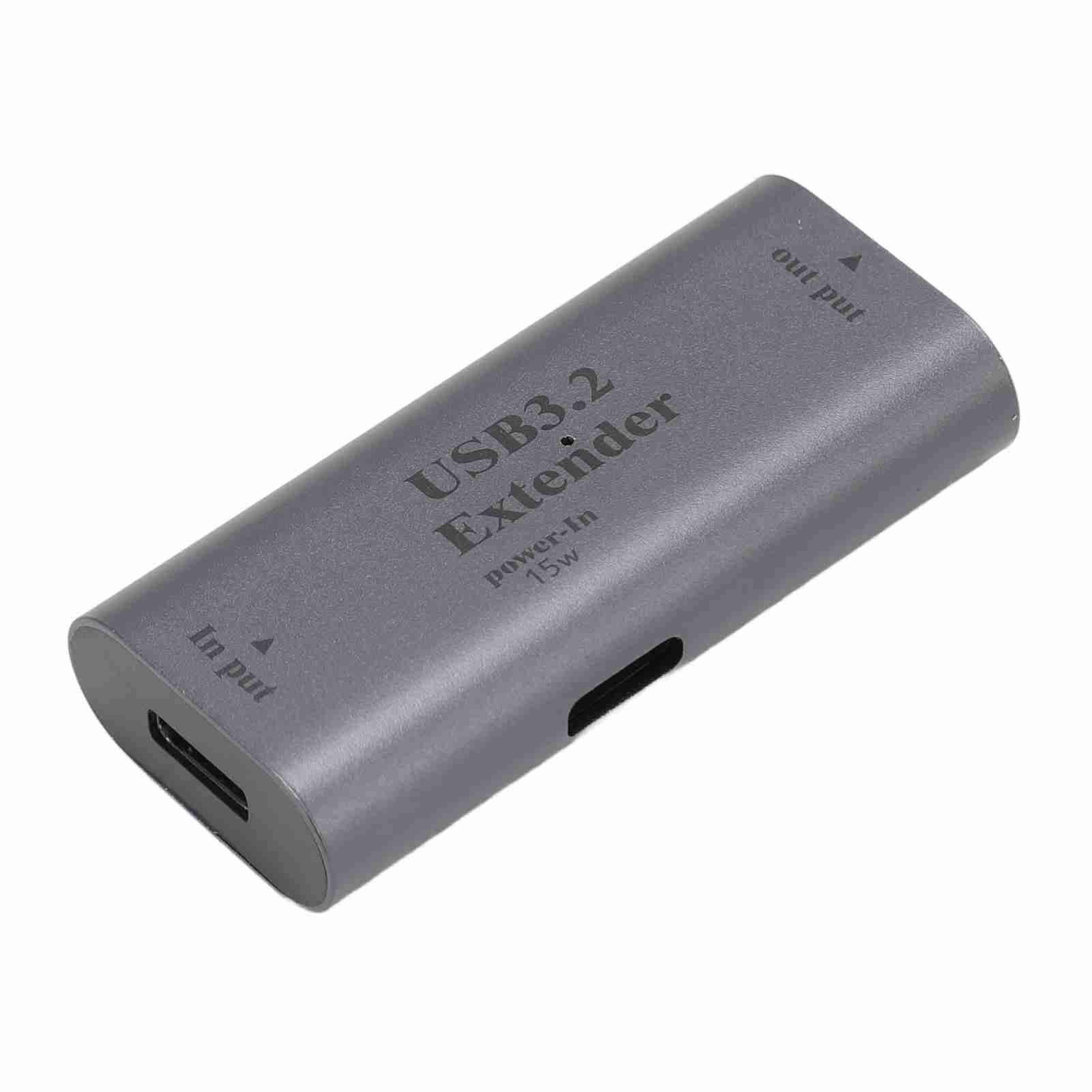 USB 3.2 удлинитель 10 м с портом зарядки Type-C