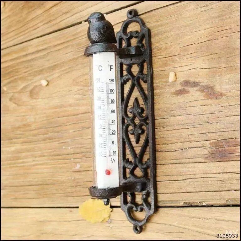 Термометр винтажный уличный из чугуна