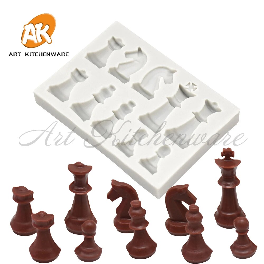 Форма для шоколада Dorica 3D Шахматы