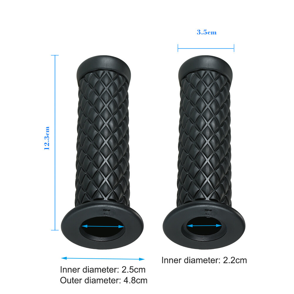 Резиновые грипсы на руль мотоцикла 22мм (7/8"), винтажные, 4 цвета