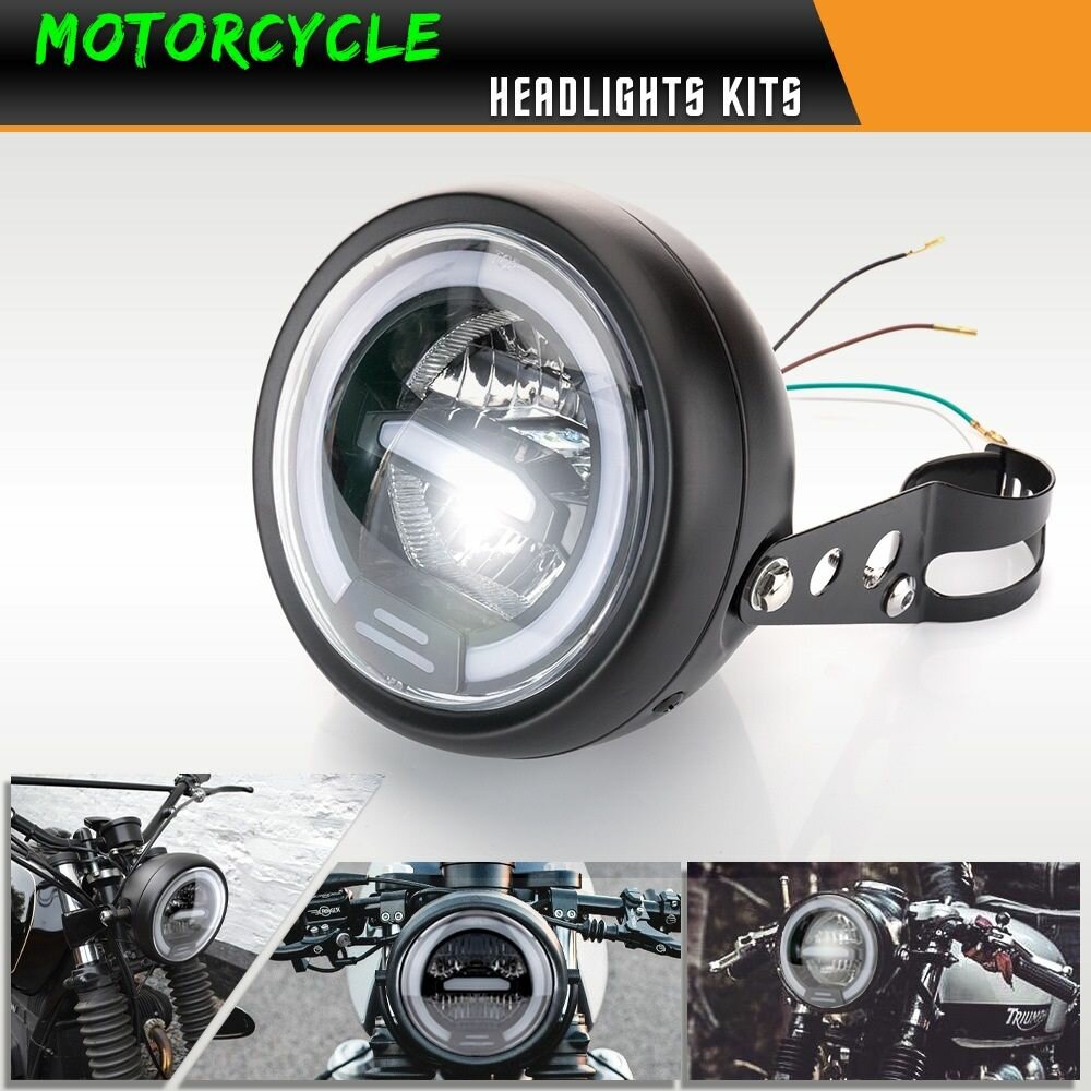 Фара для мотоцикла 6,5-дюймов, светодиодная.