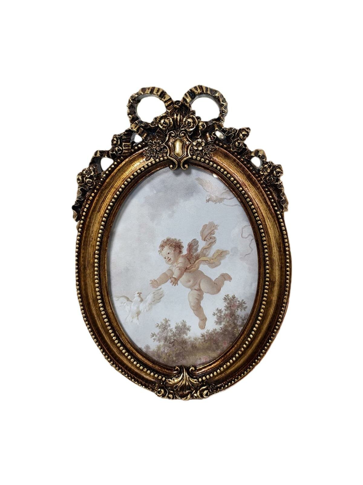 Антикварная декоративная фоторамка, старомодная фоторамка, ретро-фоторамка